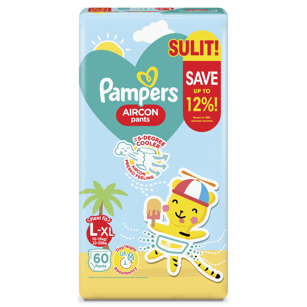 Pampers Aircon Pants Super Jumbo Large 60s TPR | Shopee Philippines
