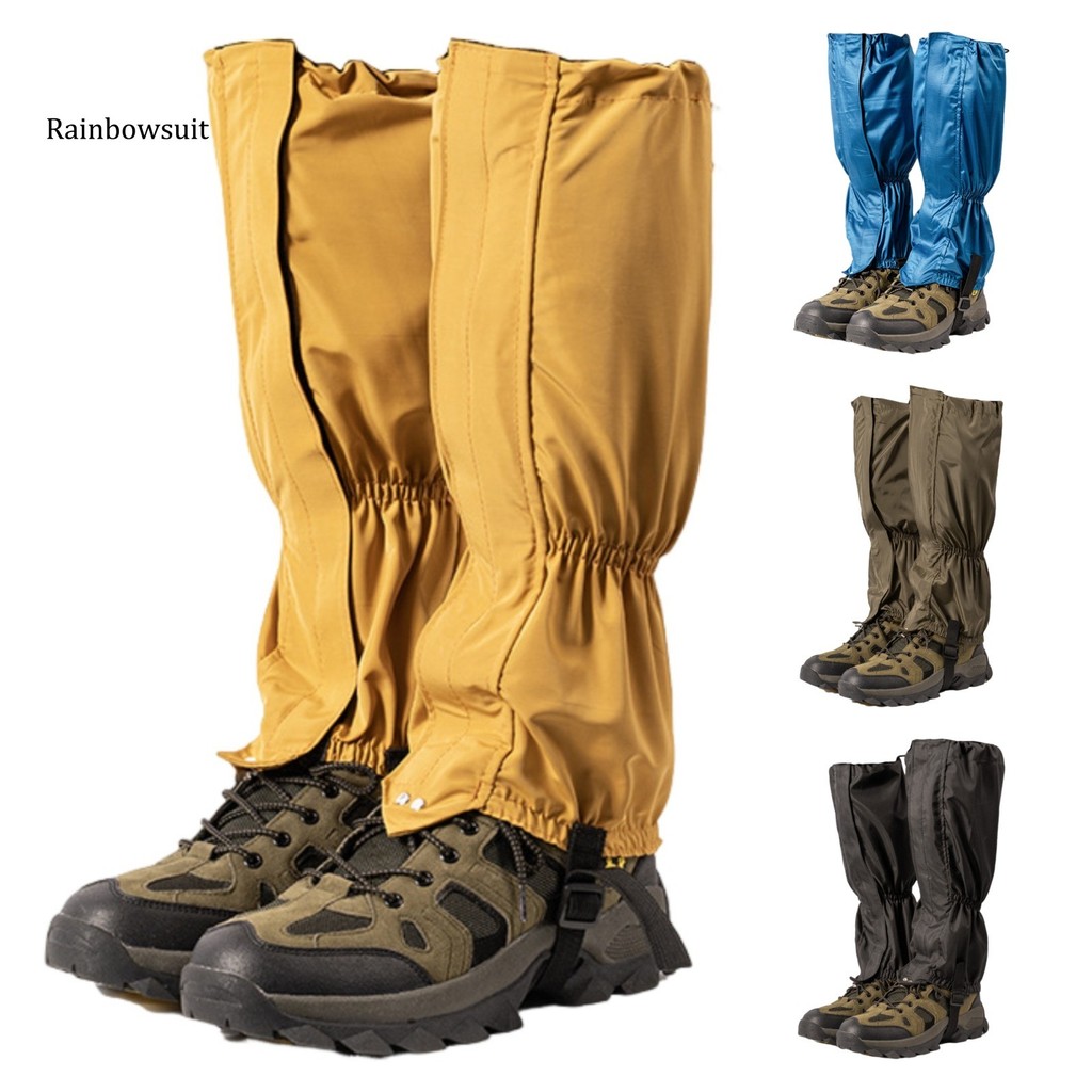RA- 1 Pair Outdoor Leg Gaiter Adjustable Waterproof Men Women Hiking ...