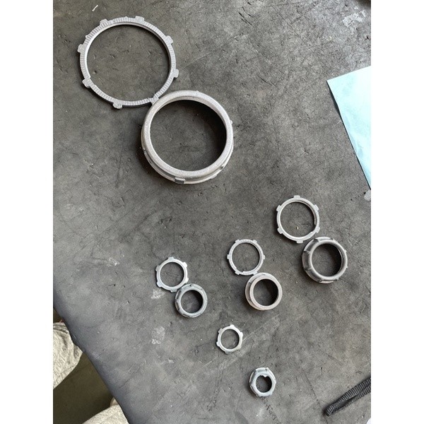 Locknut and bushing metal heavy dutysize 1/2 / 3/4 / 1 and up | Shopee ...