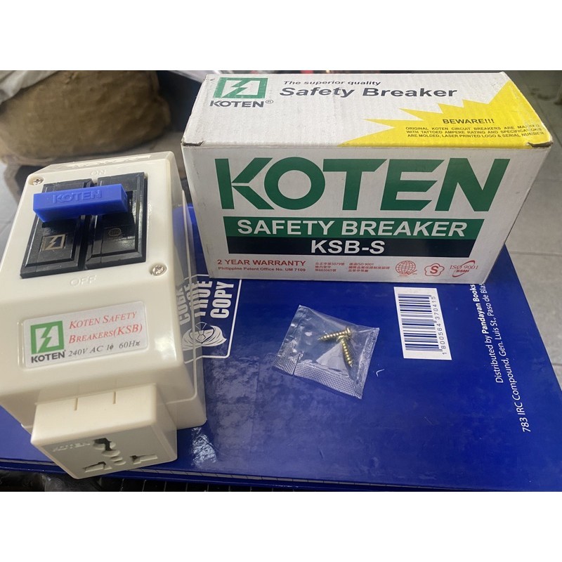 ORIGINAL Koten Safety Breaker with Universal Aircon Outlet 20A , 30A ...