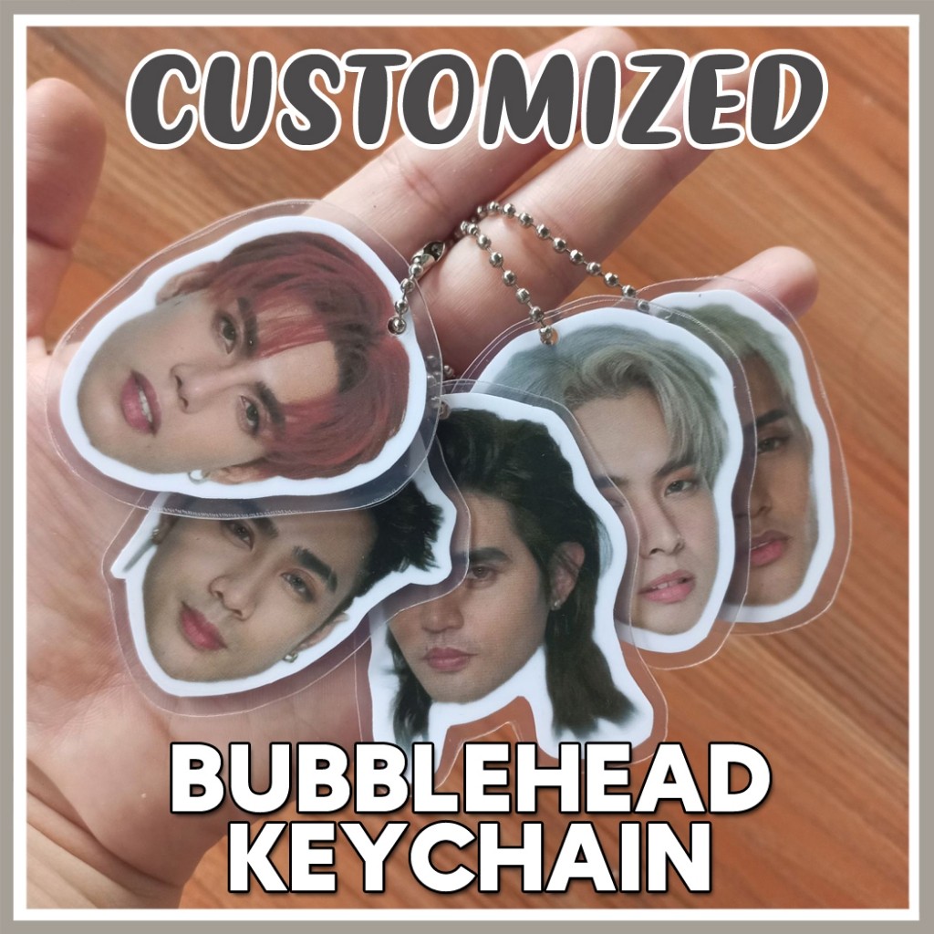 Customized Bubblehead Keychain (5 PCS) - FREE EDIT | Shopee Philippines