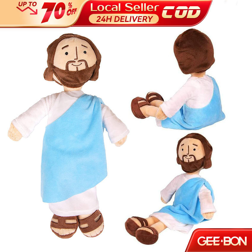 GEEBON Jesus Plushie Doll Christ Religious Decoration Soft Cushion ...