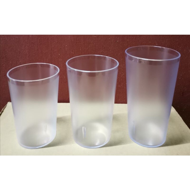 Plastic$mFrosted)YIGlass BASO 8oz / 10oz / 12oz ( sold`sm;by&ig`6's&PG ...