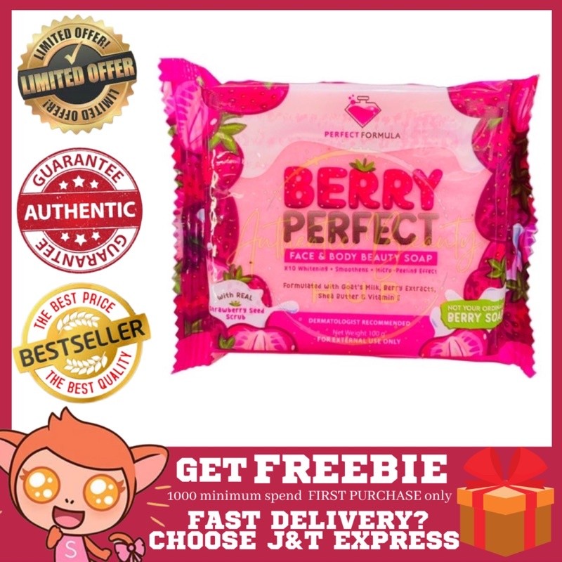 AUTHENTIC Perfect Formula BERRY PERFECT SOAP 100g | Shopee Philippines
