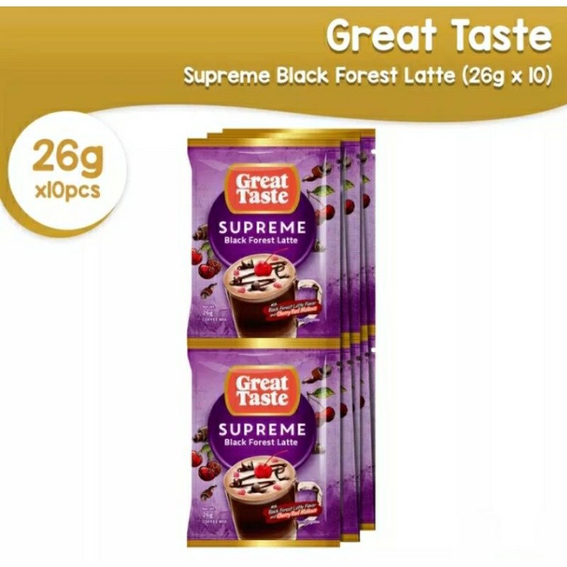 Great*bf`Taste+i)Supreme Black Forest Latte (.SB#26g]AL.x]Et10s