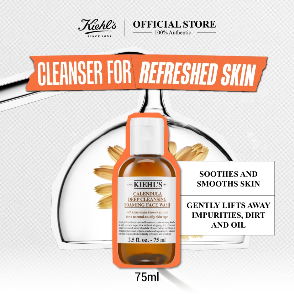 Kiehl’s'zCalendula-gwDeep Cleansing Foaming Face Wash – Soothing ...