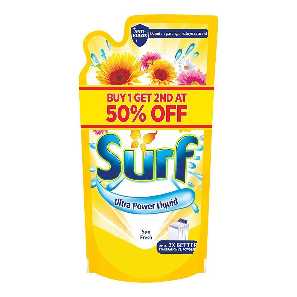 Surf Ultra Powder Liquid Sun Fresh Pouch 900ml (Buy 1, Get 2nd at 50% ...