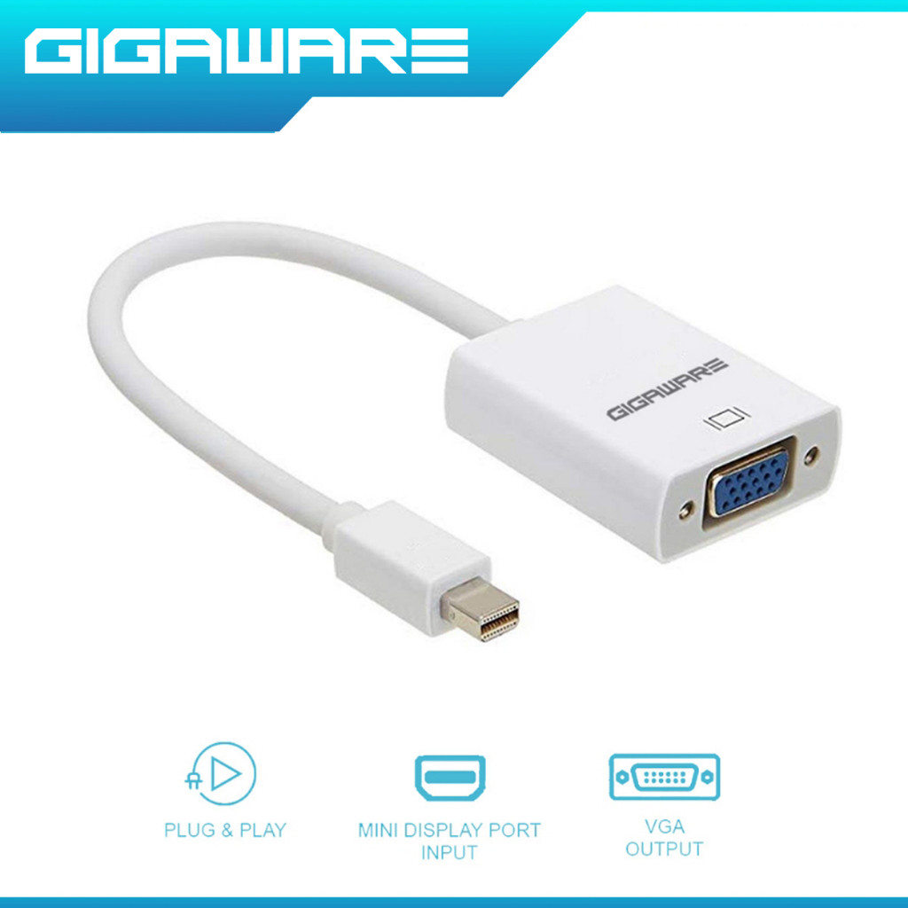 Gigaware'hG%Mini-cH_DisplayPort~P?DP*D~To*a*VGA%su!(White) | Shopee ...