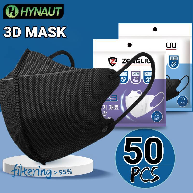 Hynaut:vt(50Pcs[cc~3D Face Mask 3Ply Filter Face Mask 10 Pcs Anti$RV ...