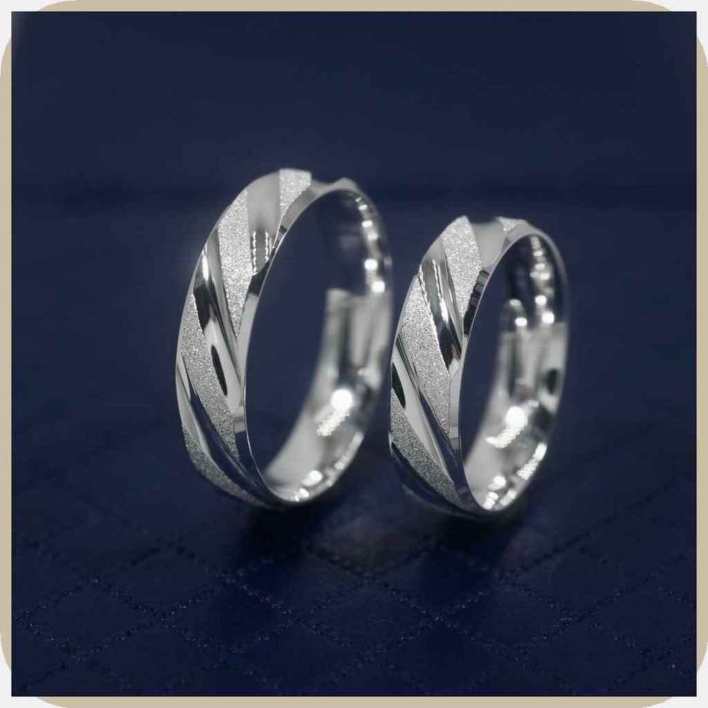 KS silver original 925 italy silver CP043 (couple ring) | Shopee ...