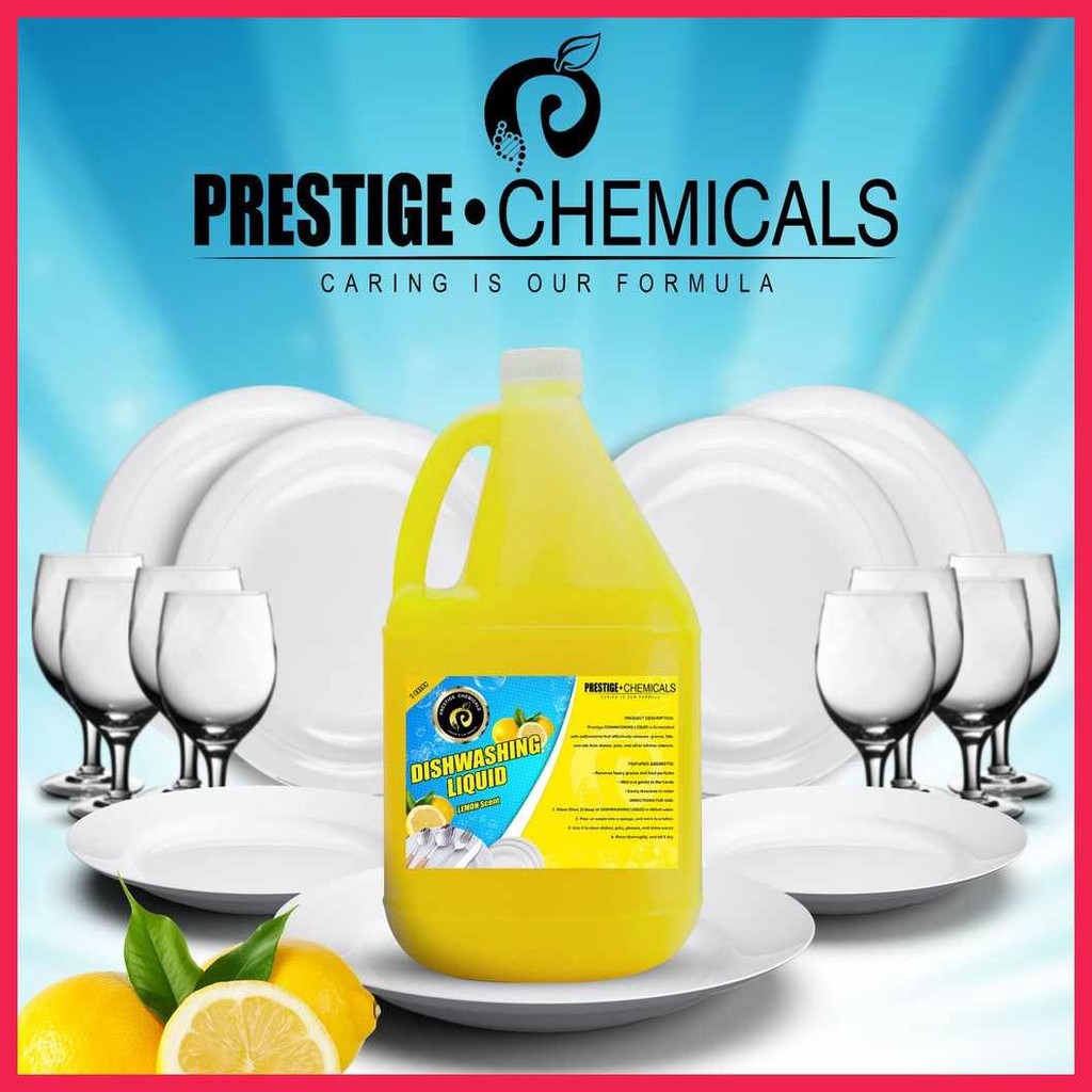 Prestige Dishwashing Liquid Lemon Scent 1 Gallon | Shopee Philippines