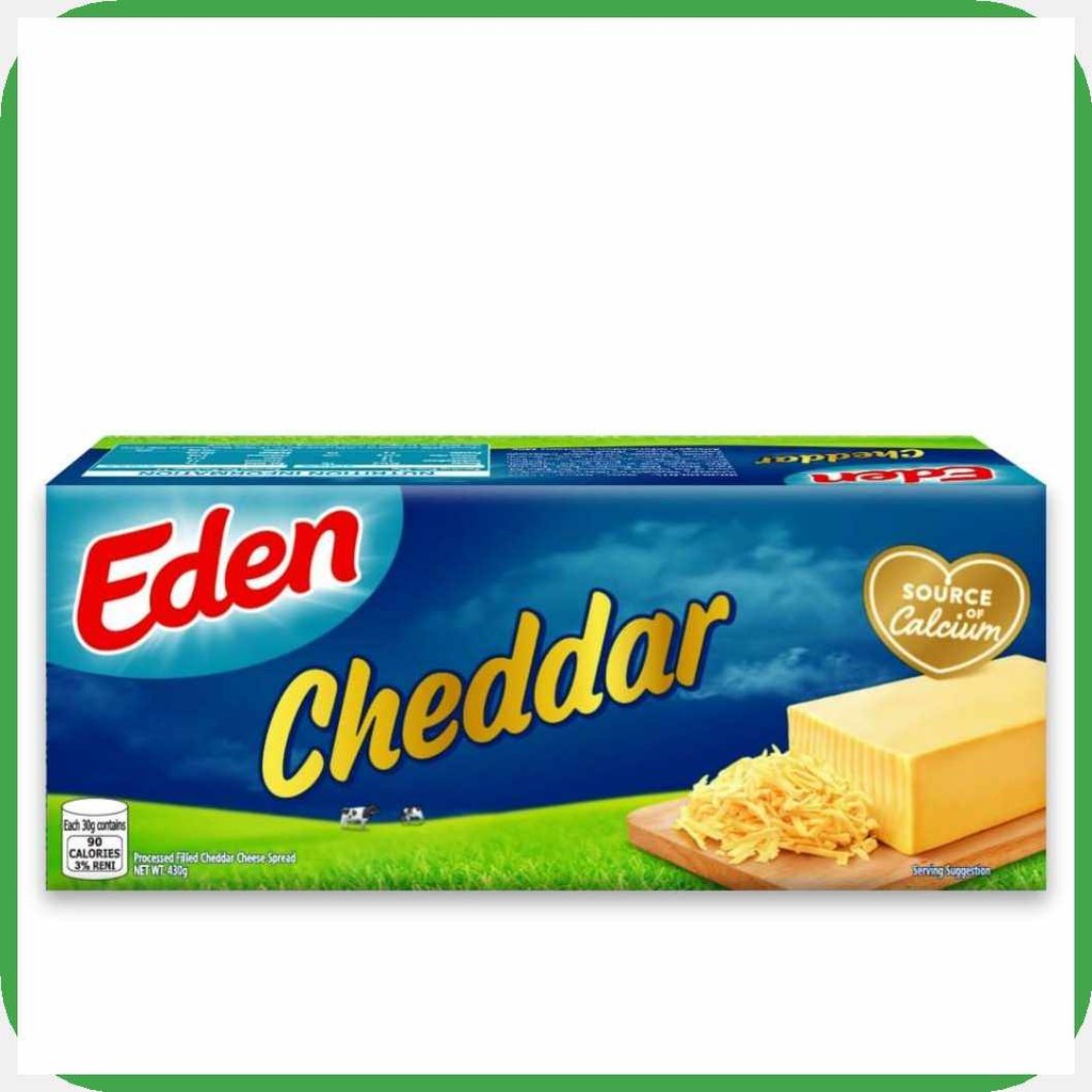 Eden Cheddar Cheese 430g | Shopee Philippines