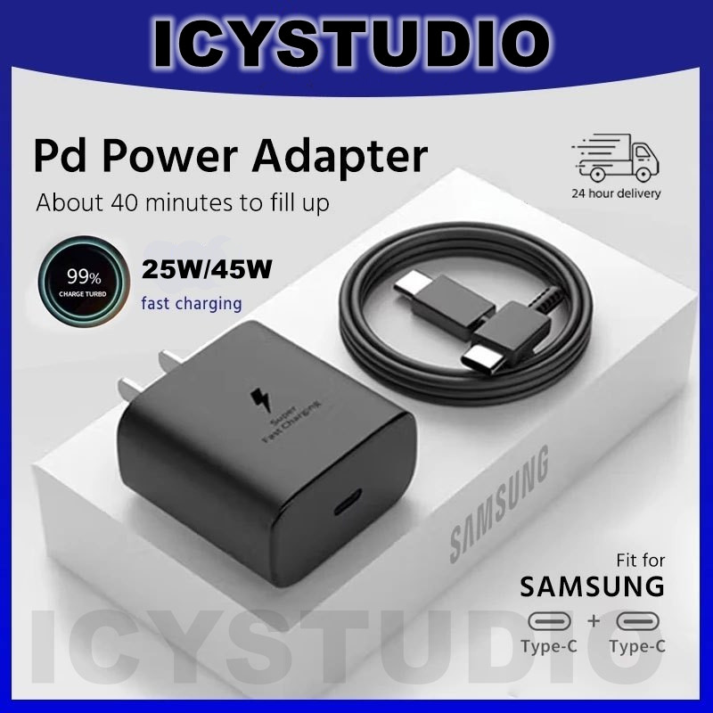 25W 45W Super Fast Charger Adapter Type C to Type-C Fast Charging Cable ...