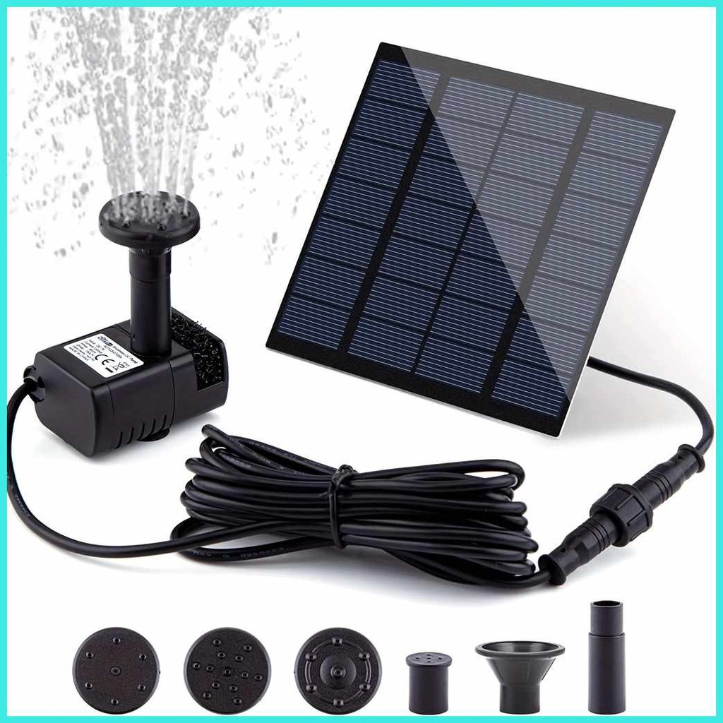 Solar,fW-Fountain`T@Pump+pA@Kit+Mm@&,i[4,k[Nozzles,M[with,a[Separate ...