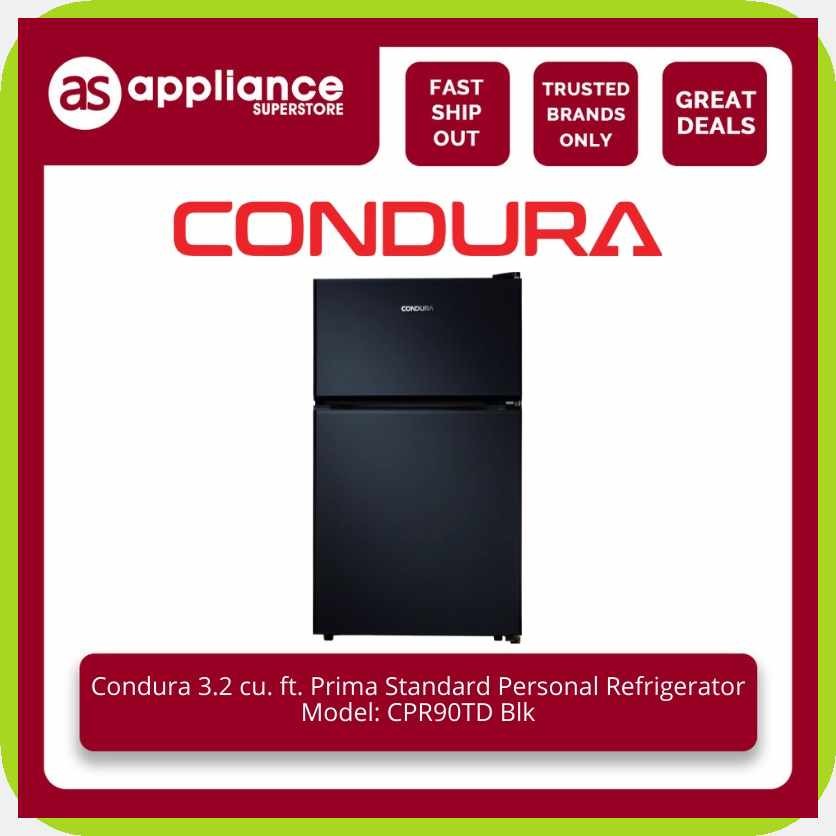 Condura 3.2 cu. ft. Prima Standard Personal Refrigerator CPR90TD Blk ...