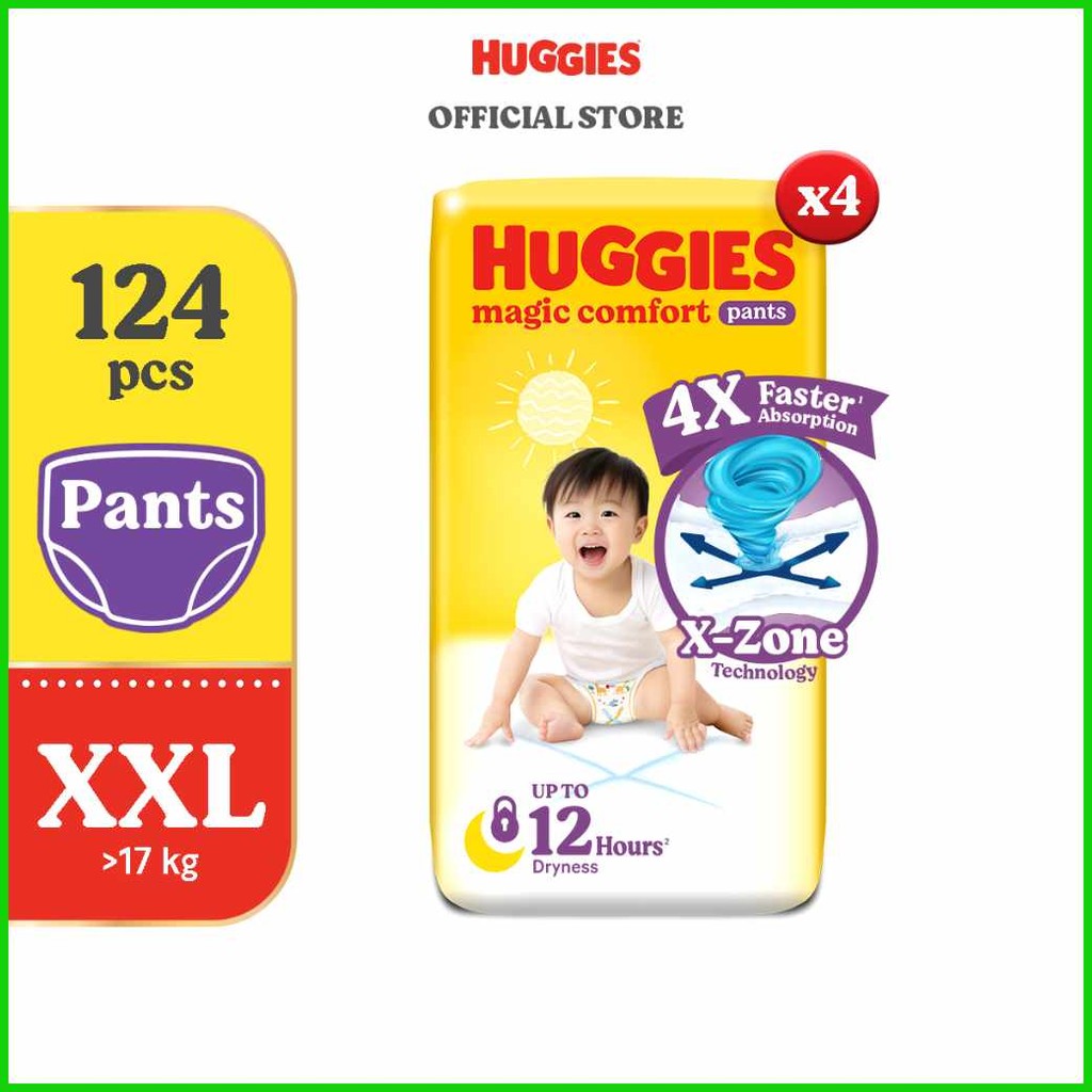 Huggies/r?Magic[fd$Comfort~D?Jumbo)z>XXL)d>-)B>31*x?pcs*K?x 4 packs ...