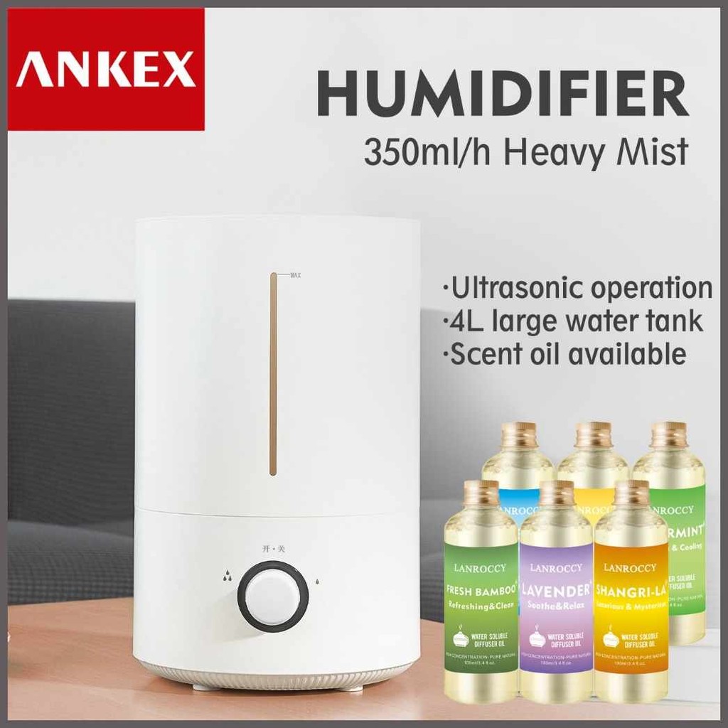 ANKEX Air Humidifier 4L Large Capacity Household Humidifier With ...