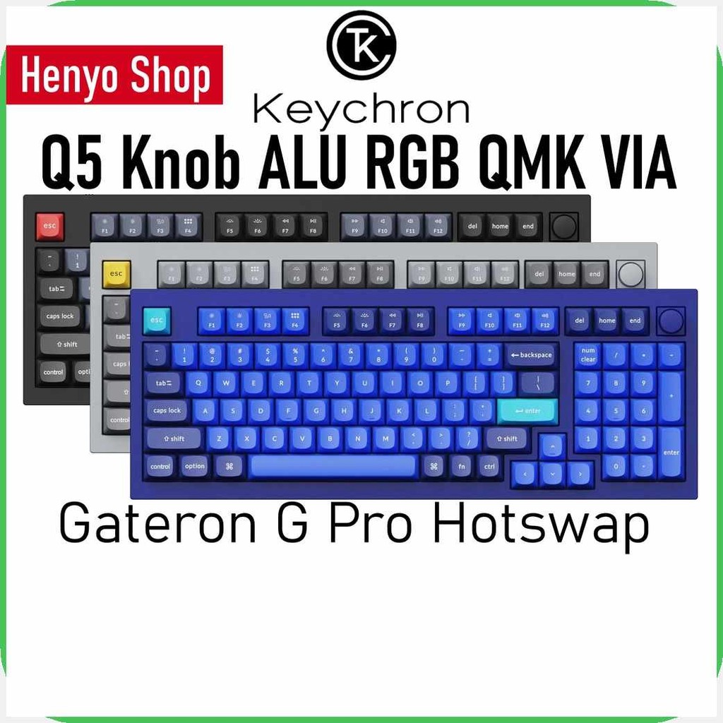 Keychron+Ej]Q5@s]Aluminum=z(Mechanical|b(Keyboard|X(Knob|s)RGB}tT)QMK ...