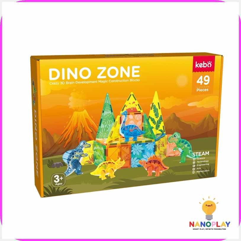 DinoZone Magnetic Tiles and Puzzle | Shopee Philippines