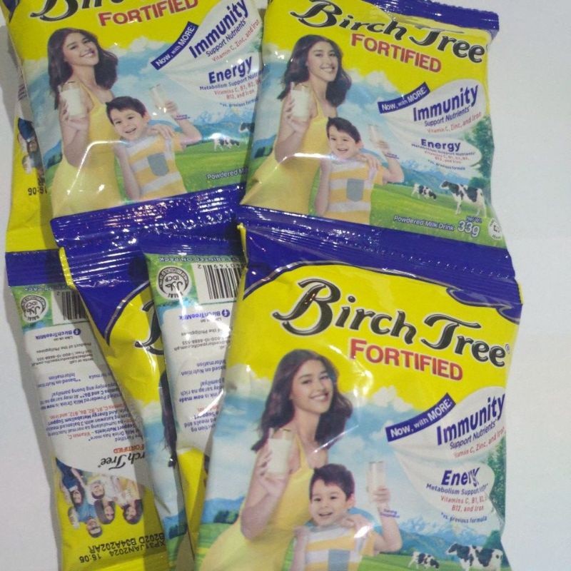 Birch Tree fortified powdered milk 33grams x 8 sachets | Shopee Philippines