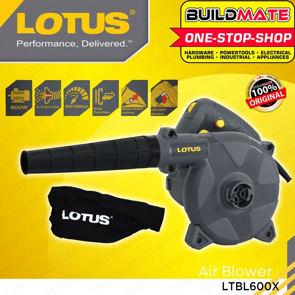 LOTUS 600w Electric Blower Air / Vacuum Variable Speed LTBL600X 100% ...