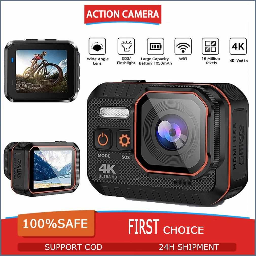 360 Go Pro Action Camera Motorcycle 4K HD Underwater Video Recording ...