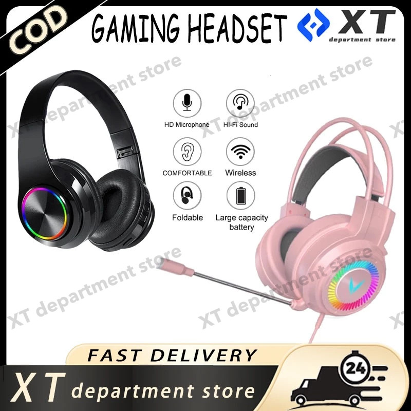 XT 7-Kulay LED Headset - Pang-Tagisan ng Larong Online at Pang-Araw ...