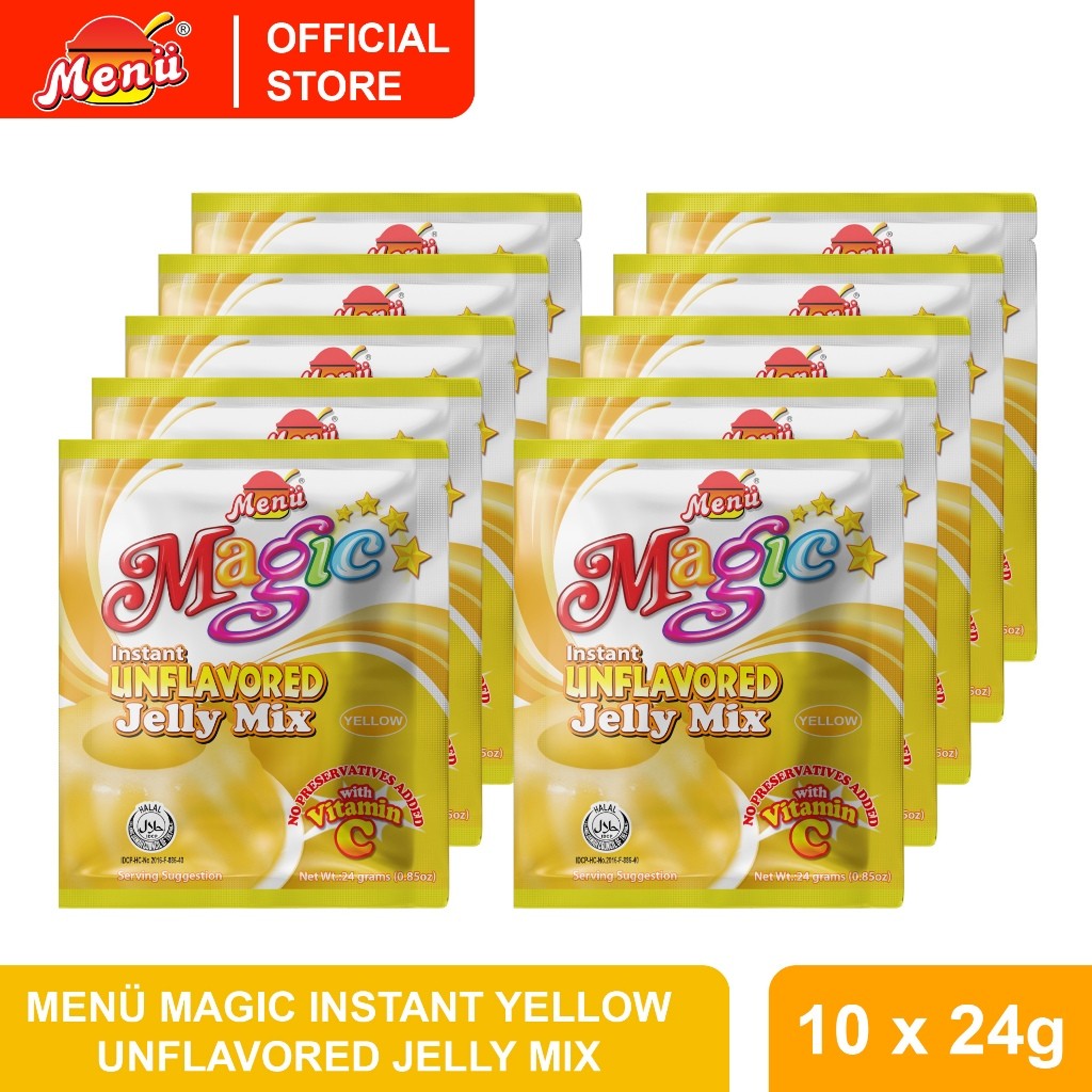 Menu Magic Jelly Yellow 24g x 10 Packs | Shopee Philippines