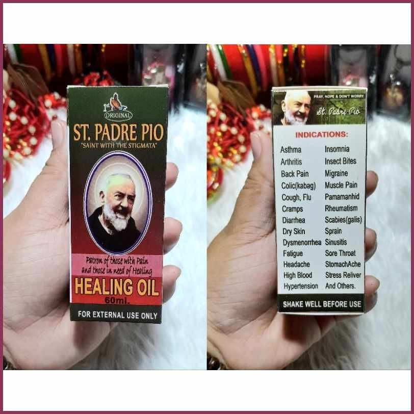 St.Padre*L)Pio@N+Healing+T@oil+C@(60ml) | Shopee Philippines