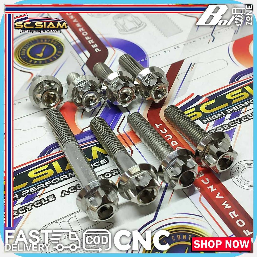 SC SIAM STAINLESS CNC BOLT 8MM THREAD / 12MM SOCKET / THAI BOLTS ...