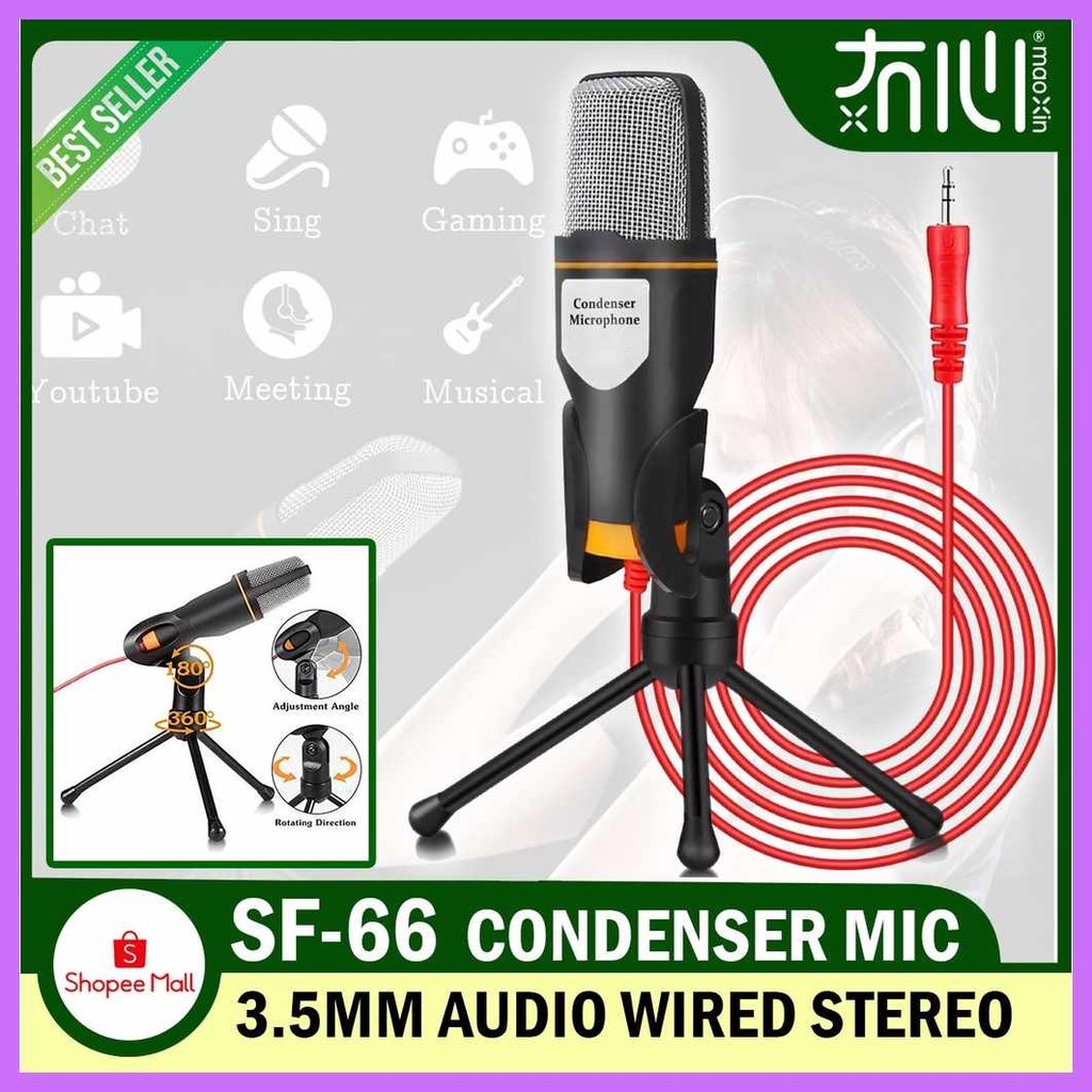 3.5mm=w%Audio)D`Wired+O@Q@f@W@Y@E Stereo Microphone SF-666 Studio ...