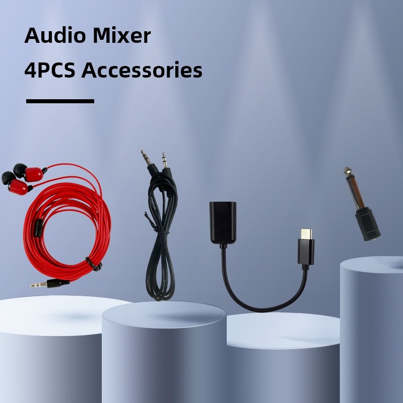Audio Mixer Accessories Bundle Headphone Cable, Adapters & Power ...