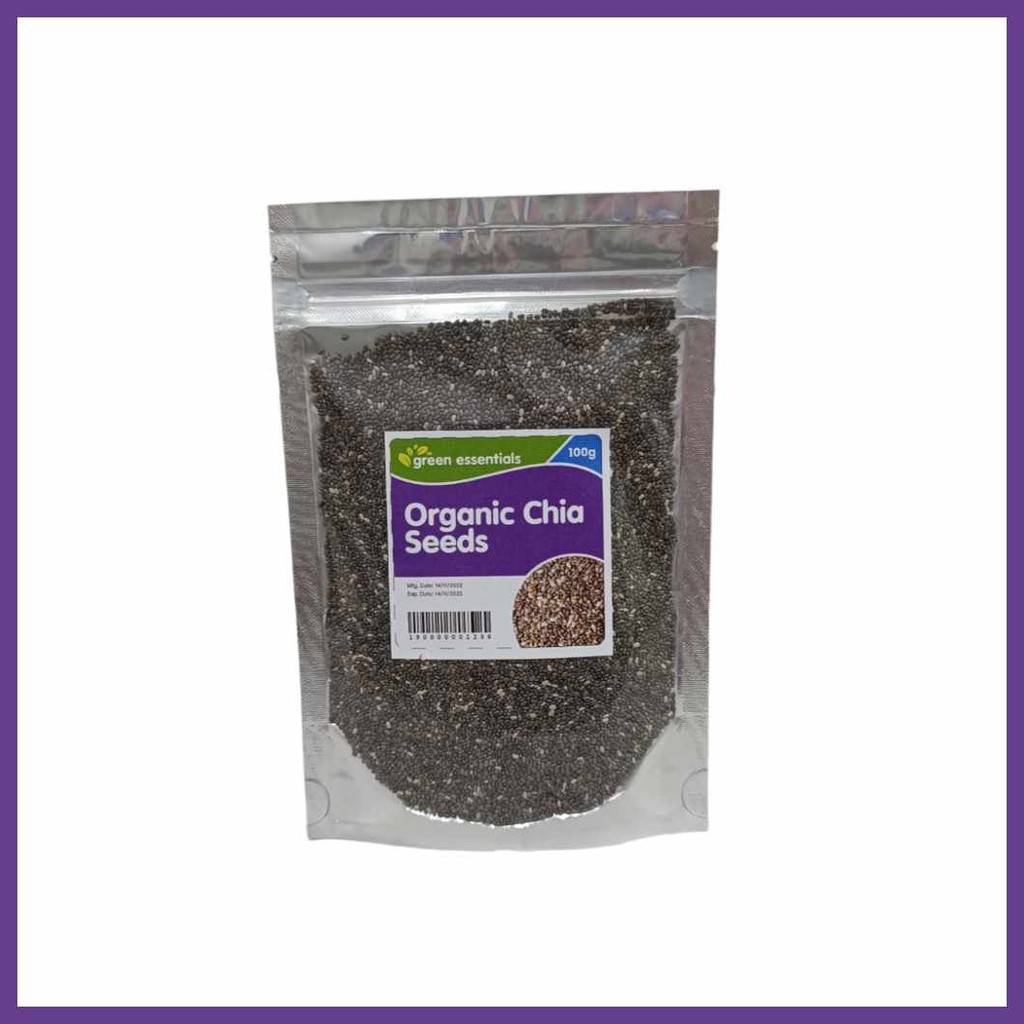 Green,a[Essentials.pO`Organic[W,Chia!L,Seeds!D,100g | Shopee Philippines