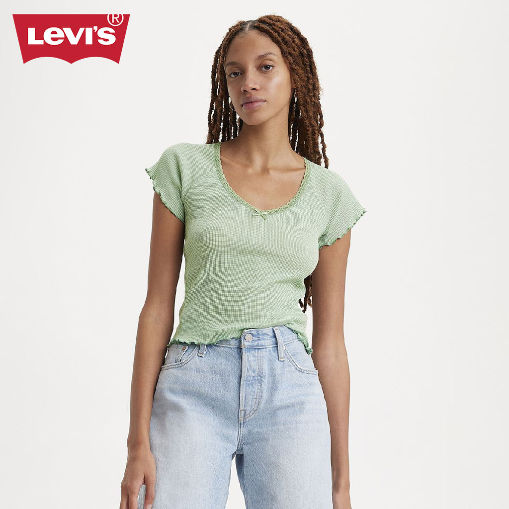 Levi's® Women's Dry Goods Vneck Tee A5908-0000 | Shopee Philippines