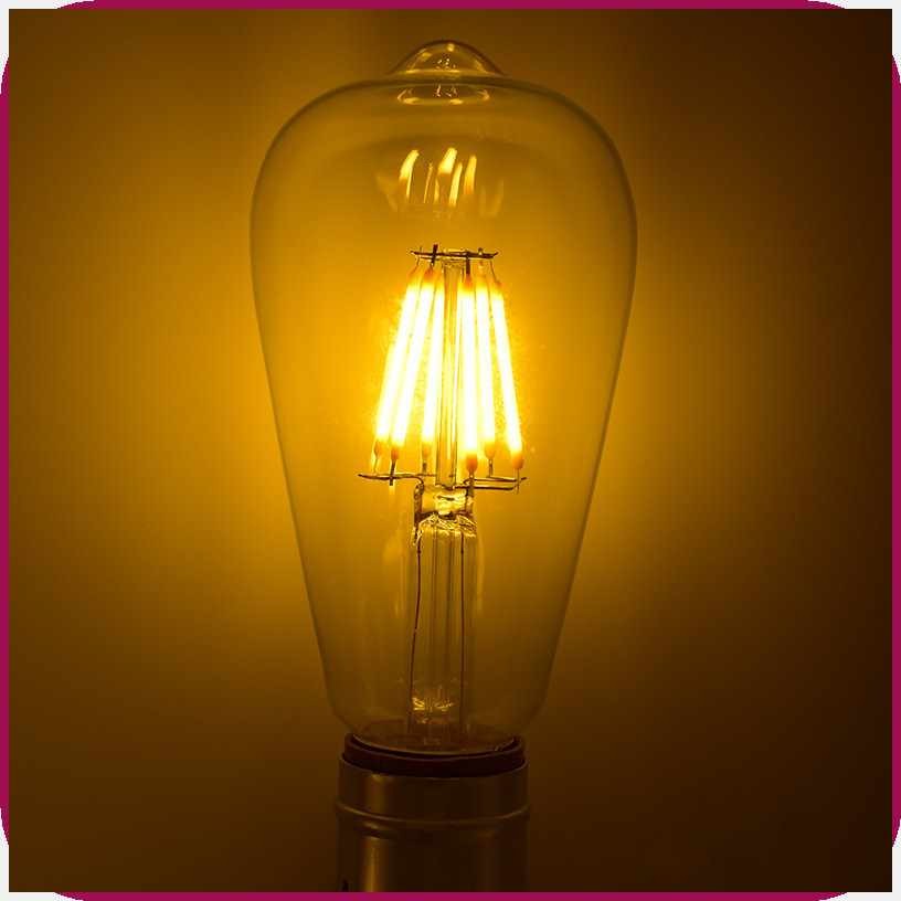 Edison)pa}Bulb.kv%+oQ@FJ@Og@yj@u@Z Retro COB E27 ST64 Interface 4W ...