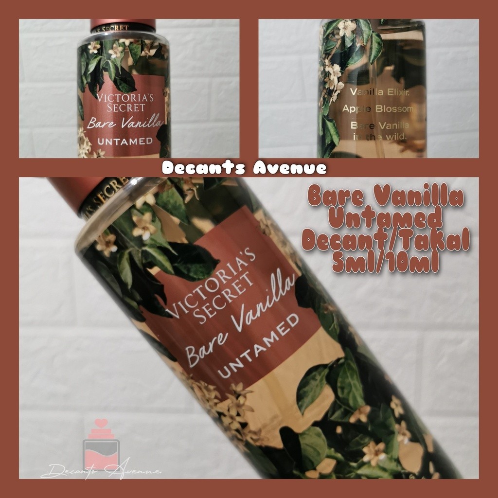 Bare Vanilla Untamed - Victoria's Secret 1mL 3mL 5mL 10mL | Shopee ...
