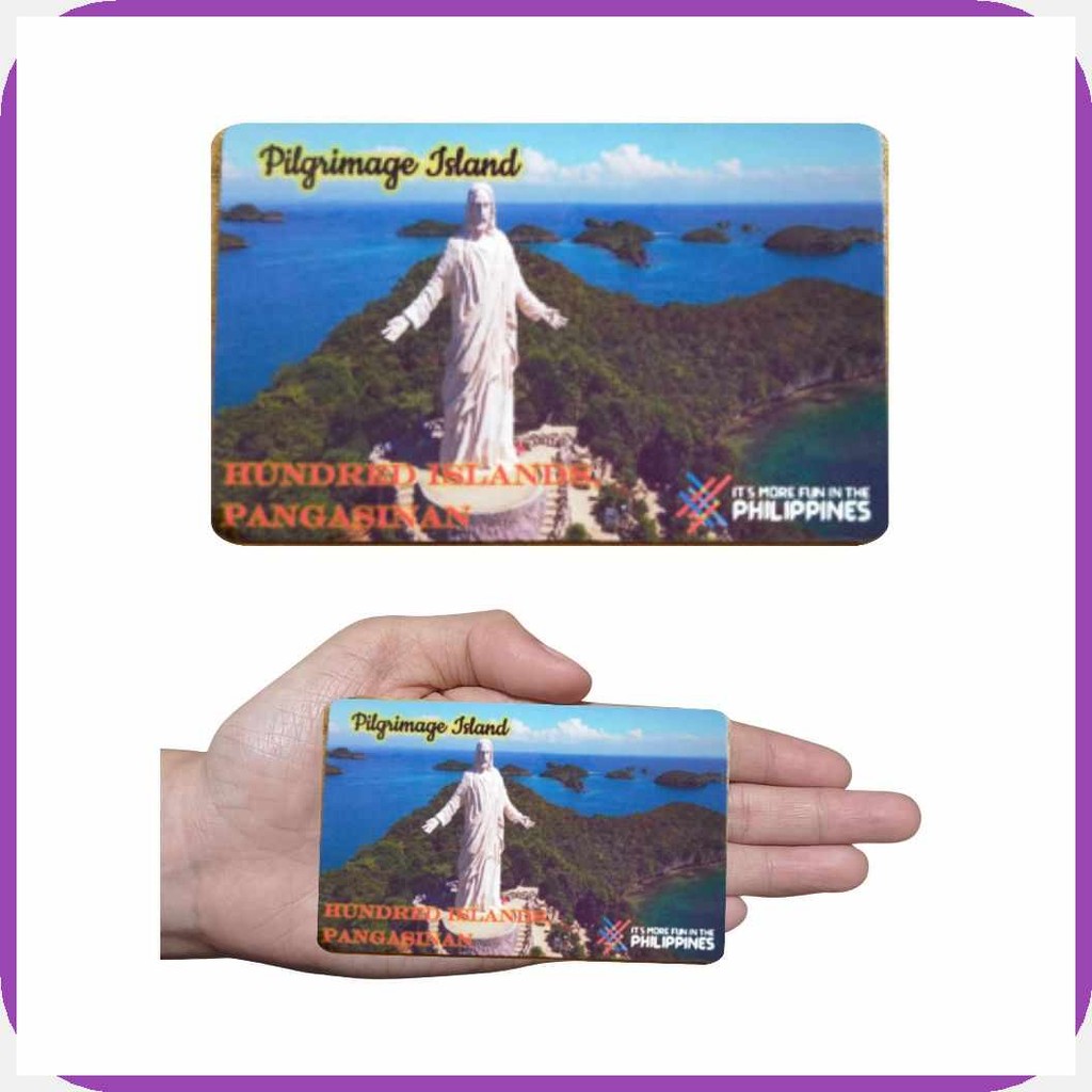 Philippines Tourist Spot Design Rubber Ref Magnet (Hundred Island ...