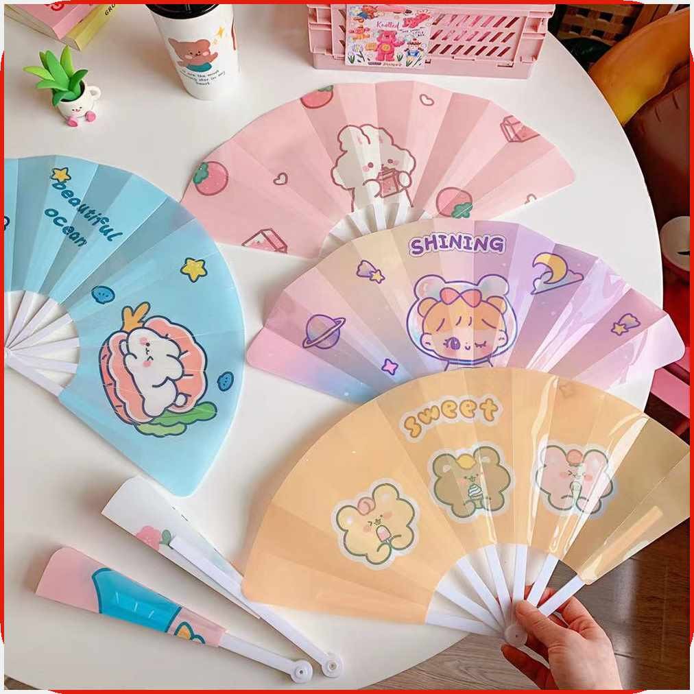Cute Cartoon Foldable Hand Fan student free gift fan, children's cute ...