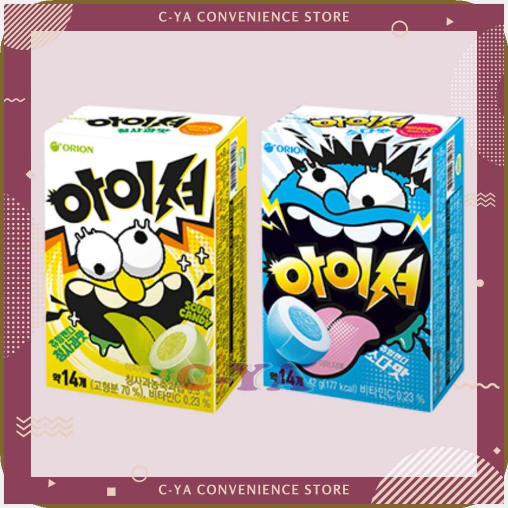ORION>w!Super-md?Sour`sm;Chewing&Candy&Green&Apple&&&Soda Flavor 42g ...