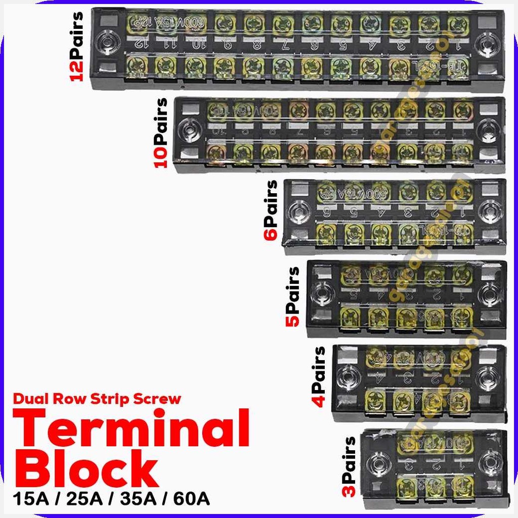 MOLDED TERMINAL BLOCK 15A/25A/25A/35A/45A/60A | Shopee Philippines