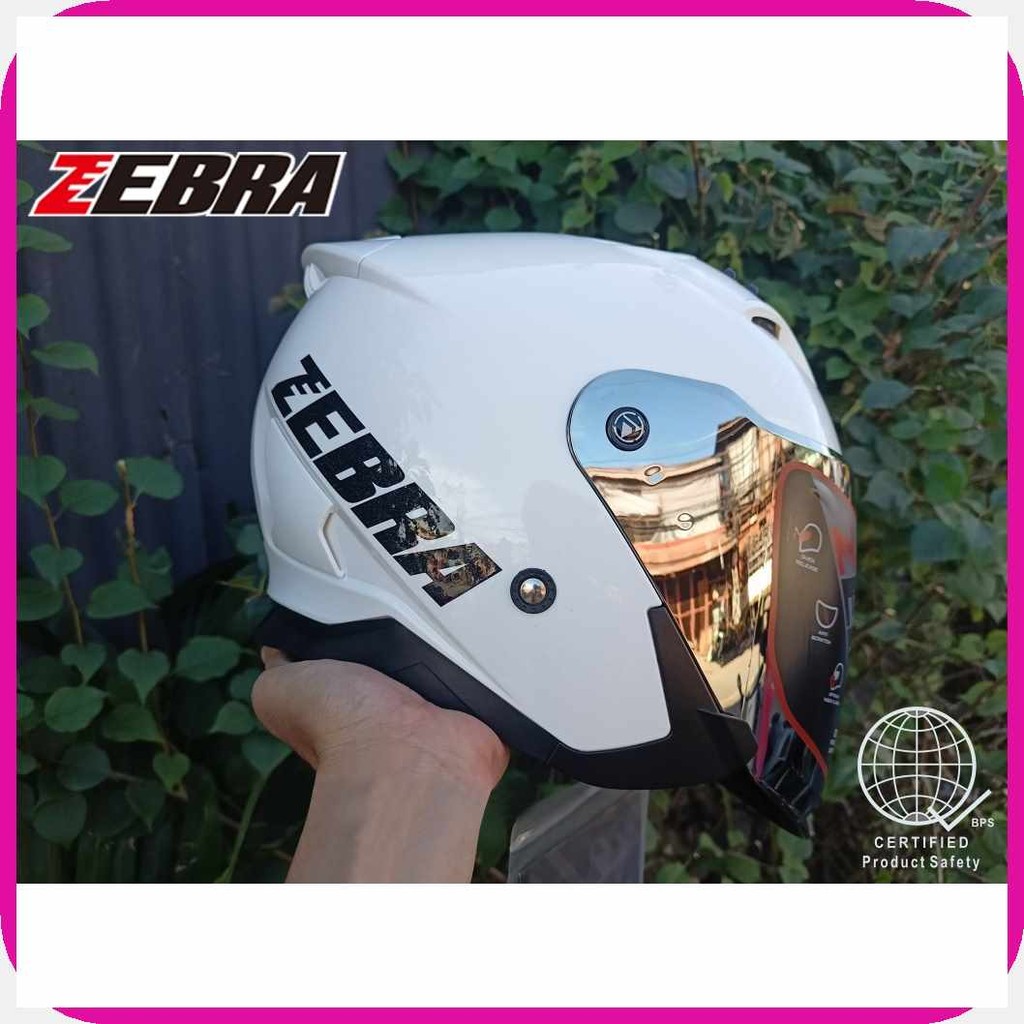 Zebra_y.Ym-902;nL&Plain&Motorcycle&Helmet&Half&Face&Dual&Visor | Shopee ...