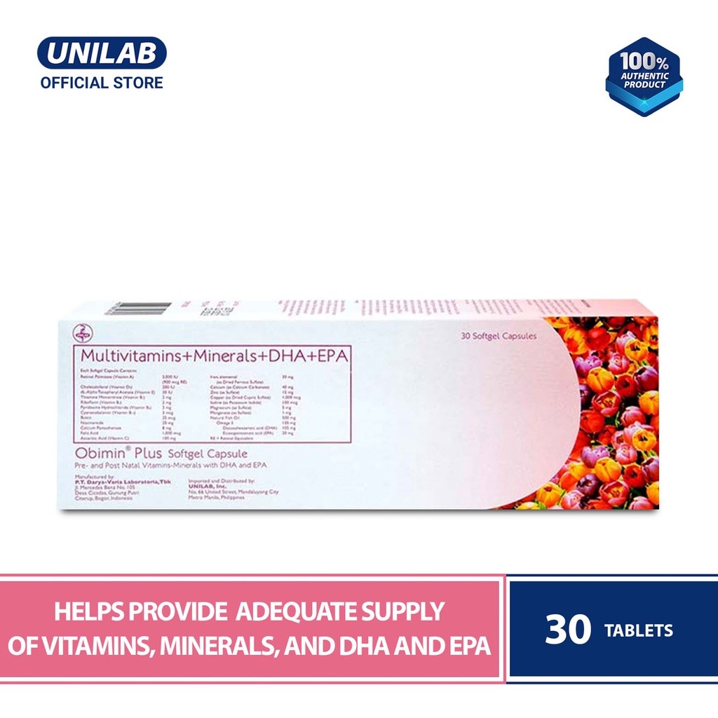 Obimin+h`PlusZ?30^YZ/Capsules$Es/Prenatal$V/Supplement$R/With$J/DHA$n ...