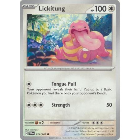 Lickitung Pokemon Cards - 124/162 - Common | Shopee Philippines