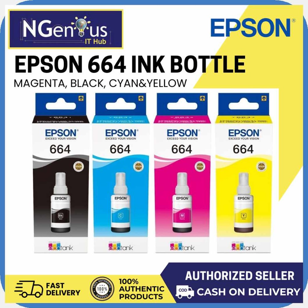 EPSON]F664'N~INK$i^BOTTLE/g^C13T664300/Y^MAGENTA,/vi^BLACK,/gM^CYAN ...