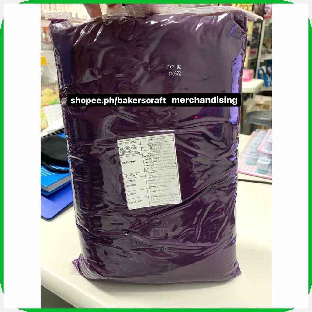 UBE PASTE / UBE HALAYA 5 KG Per Pack EXP FEB 21, 2026 | Shopee Philippines