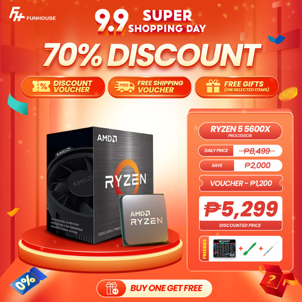 Funhouse | AMD Ryzen 5 5600X/5 5600 / 5 5500/7 5700X Tray Type Desktop ...