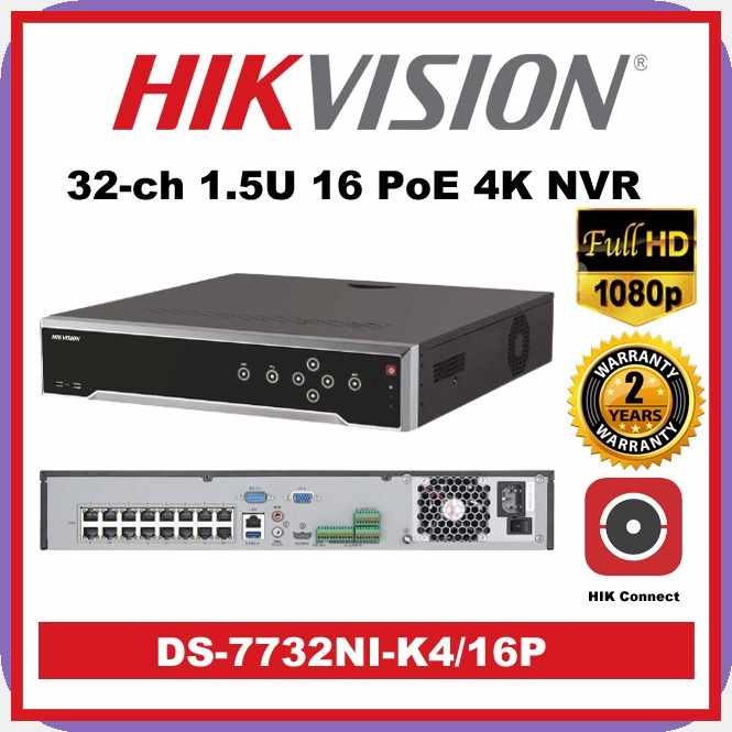 Hikvision>L`C;DS-7732NXI-K4/16P&32-ch&1.5U&16&POE&K&Series AcuSense 4K NVR | Shopee Philippines
