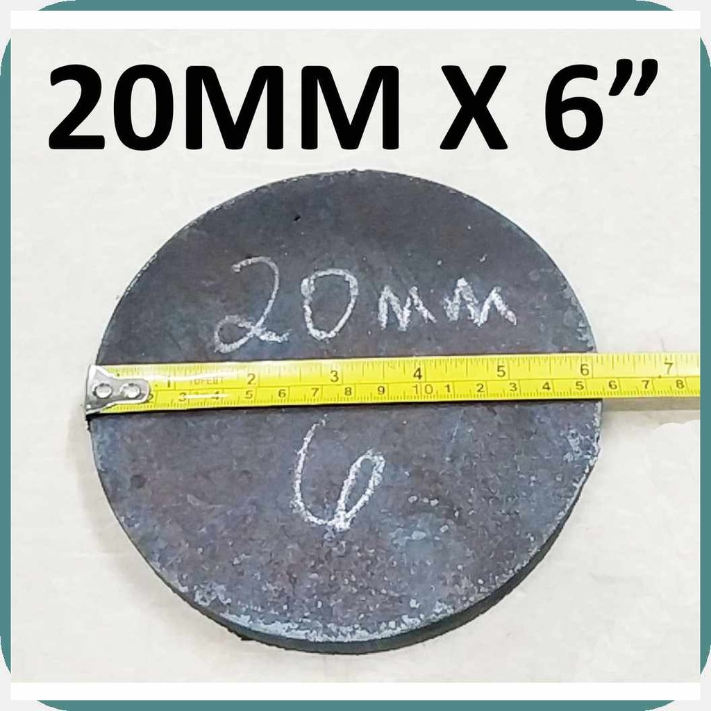 MS BASE PLATE 20MM X 6 MILD STEEL CIRCLE === BAKAL 20MM X 6 | Shopee ...