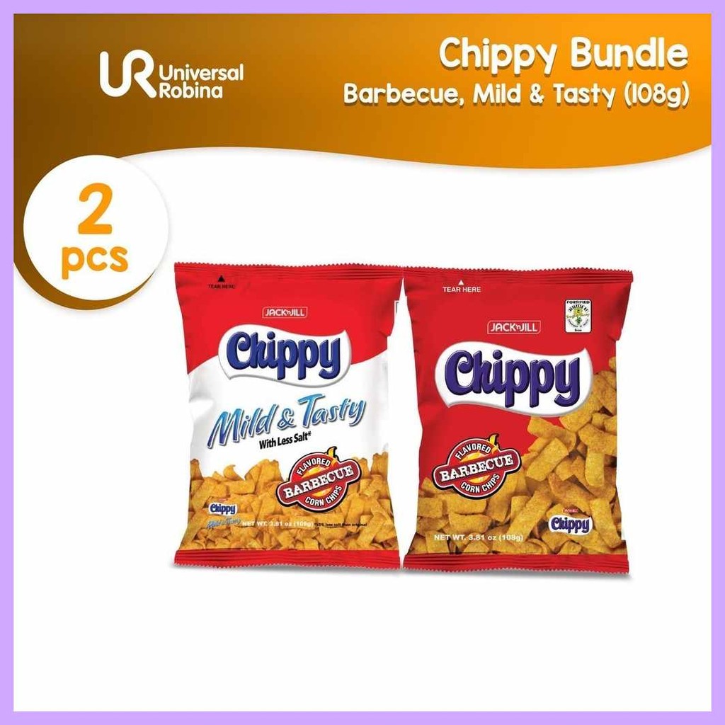 Chippy Barbecue Flavored Corn Chips 108g and Chippy Mild & Tasty ...