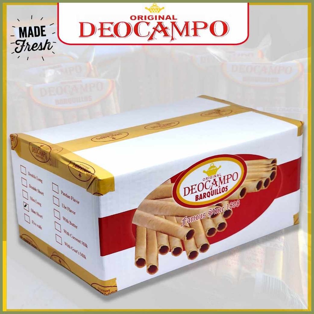 Barquillos|Uf$Box,X,10,m[Packs,w[Inside,Qi[|,Ed[Deocampo's,RK[|,aa[Slim ...